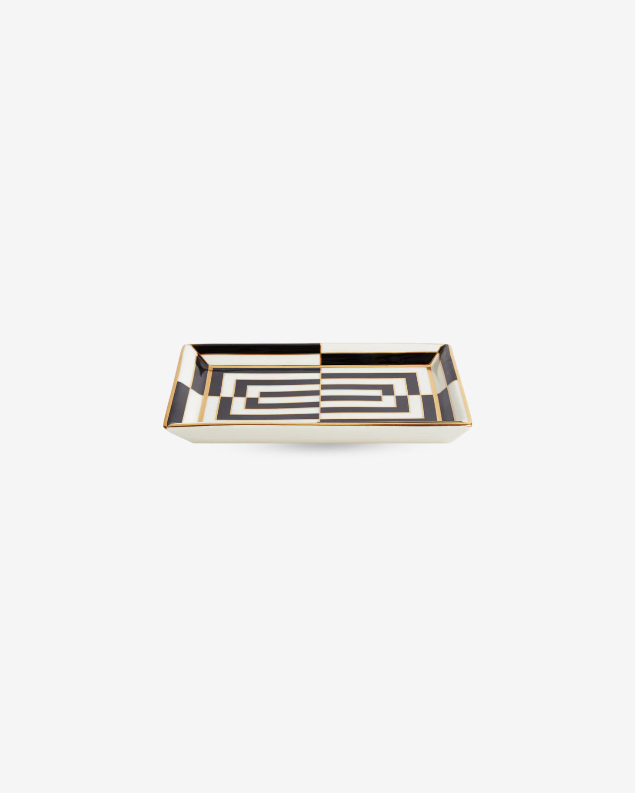 Op Art Rectangle Tray - Black/White - 27287 – Opulin by Sources Unlimited